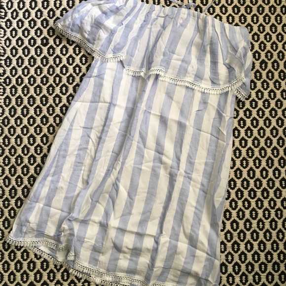 English Factory | Dresses | Nwt English Factory Blue And White Striped ...